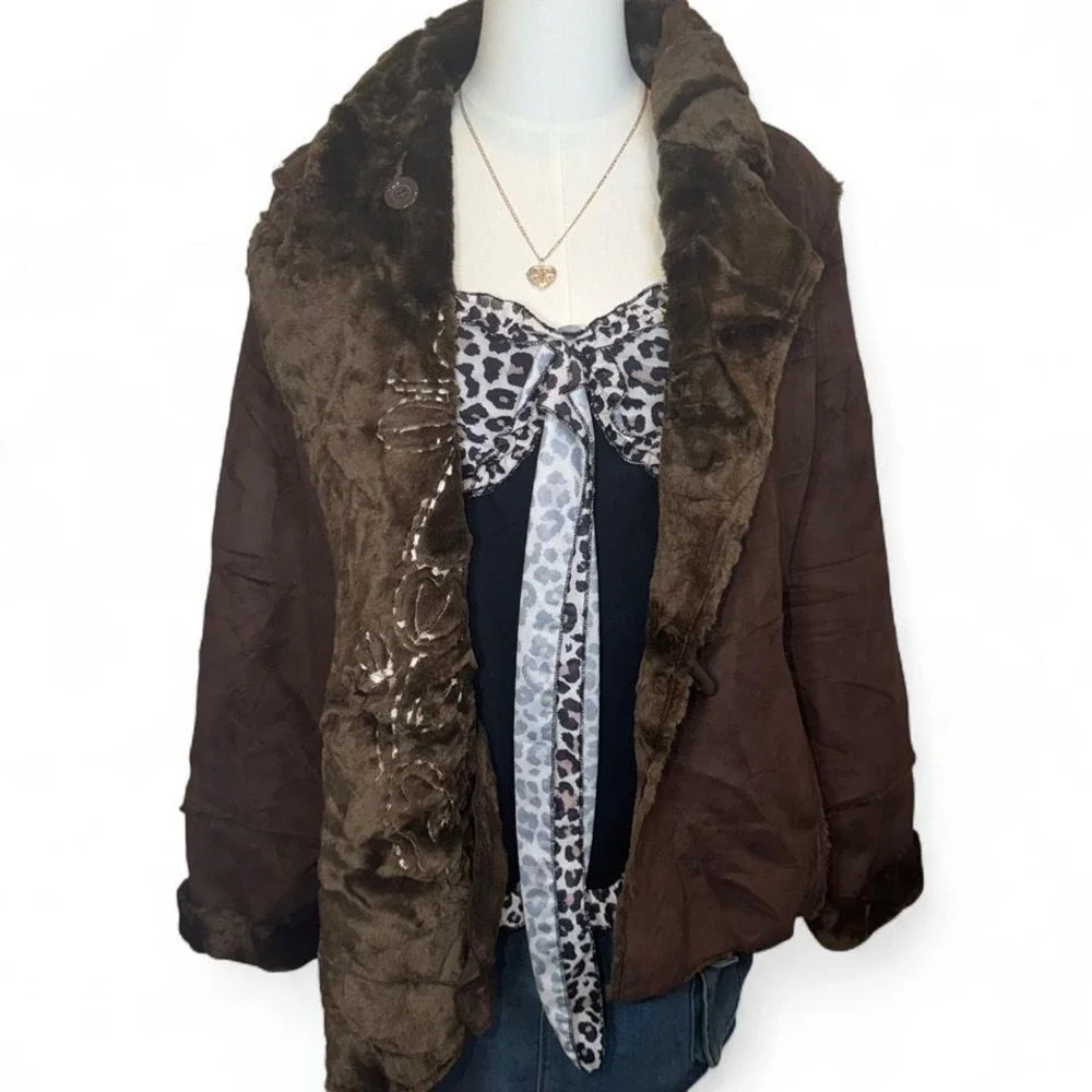 American Vintage | Jackets & Coats | Vintage Y2k Chadwicks Faux Suede ...